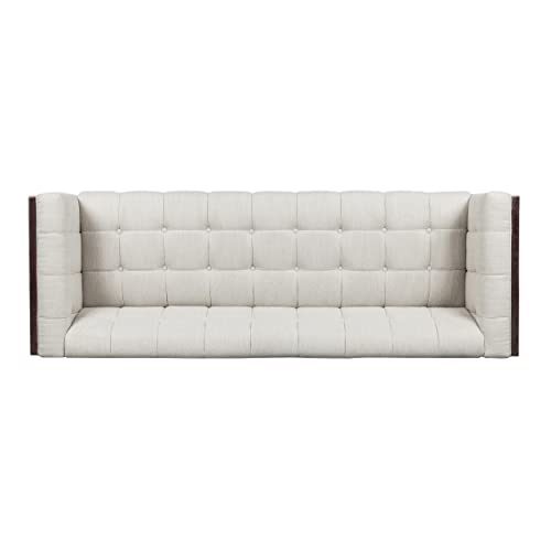 Christopher Knight Home McLarnan Tufted 3 Seater Sofa - Beige/Brown