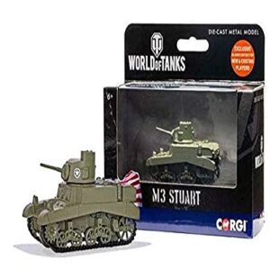 corgi wt91209 model tank, green world of tanks m3 stuart