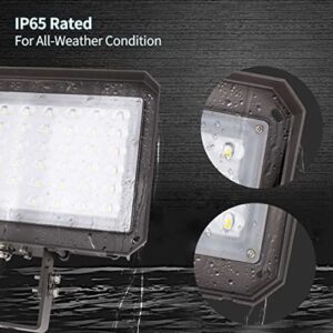 kadision 200W Parking Lot Lights Commercial LED Area Lights Outdoor, Super Bright 26000lm 5000K 100-277V IP65, Dusk to Dawn LED Flood Light with Trunnion Mount, ETL Listed