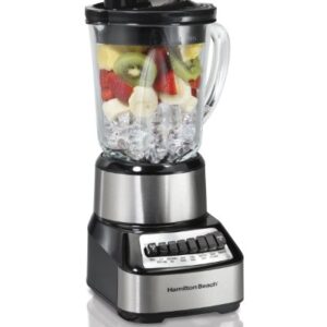 Hamilton Beach Wave Crusher Blender with 40oz Glass Jar (54221) & Beach Digital Programmable Rice Cooker & Food Steamer, 8 Cups Cooked (4 Uncooked), With Steam & Rinse Basket, Stainless Steel (37518)