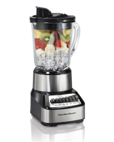 Hamilton Beach Wave Crusher Blender with 40oz Glass Jar (54221) & Beach Digital Programmable Rice Cooker & Food Steamer, 8 Cups Cooked (4 Uncooked), With Steam & Rinse Basket, Stainless Steel (37518)