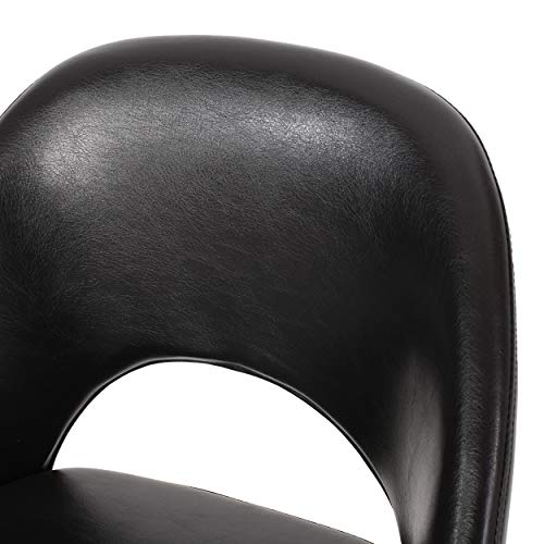 Christopher Knight Home Abbeville Dining Chair, Midnight Black + Gun Metal