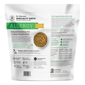 Dr. Harvey's Specialty Diet Allergy Turkey Recipe, Human Grade Dog Food for Dogs with Sensitivities and Allergies (5 Pounds)