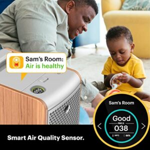 KODAK Infinio AP550 Smart Air Purifier with Reusable Washable Filter. Large Home Dual Fan with Industrial Quality. Automatic Particle Sensor, iOS and Android App to Monitor Air Quality.