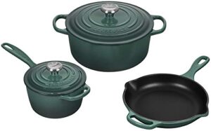 le creuset enameled cast iron signature cookware set, 5 pc. , artichaut