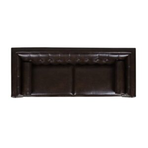 Jennifer Taylor Home Jack, 84" Sofa, Vintage Brown Faux Leather