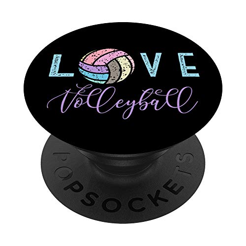 Love Volleyball for Teen Girls PopSockets Swappable PopGrip