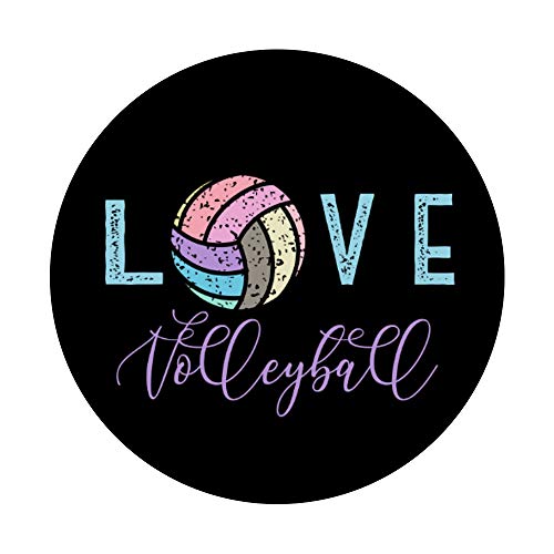 Love Volleyball for Teen Girls PopSockets Swappable PopGrip