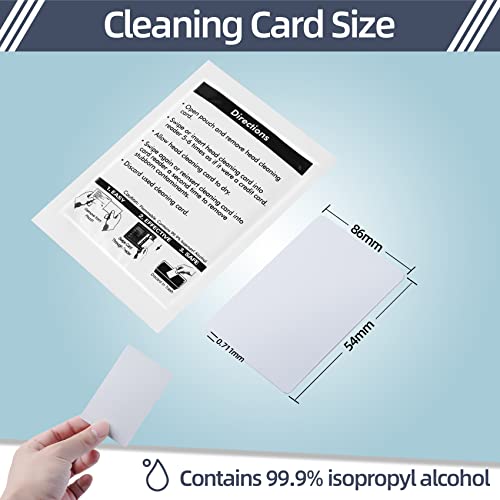 Zhi Yin CR80 Cleaning Cards, Dual Side Card Reader Cleaner, POS Swipe Terminal Cleaning Cards CK-CR80 (20pcs)