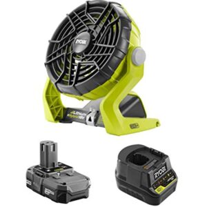 Ryobi Tools 18-Volt Hybrid Portable Fan Kit with Battery and Charger (No Retail Packaging)