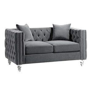 Lexicon Spencer Living Room Loveseat, Gray