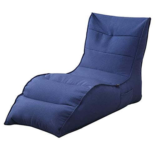 GYDJBD Creative Cotton Linen Lazy Sofa, Removable and Washable, Suitable for Indoor Reading and Playing Games (Color : Blue)