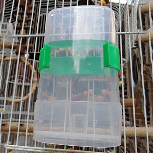 2 pcs Bird Feeder for Cage, Parakeet Water Dispenser Parrot Feeder Parakeet Waterer Cockatiel Cage Accessories, Automatic Feeding for Budgies Finch Canaries Lovebirds