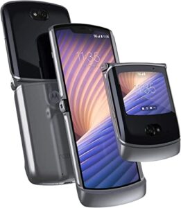 moto razr 5g 2020 (256gb, 8gb) 6.2" flip p-oled, snapdragon 765 5g, 2800mah battery, 48mp camera (fully unlocked for at&t, t-mobile, verizon, global) xt2071-2 silver (renewed)