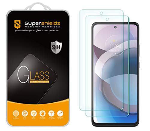 Supershieldz (2 Pack) Designed for Motorola (One 5G Ace) / One 5G UW Ace Tempered Glass Screen Protector, Anti Scratch, Bubble Free