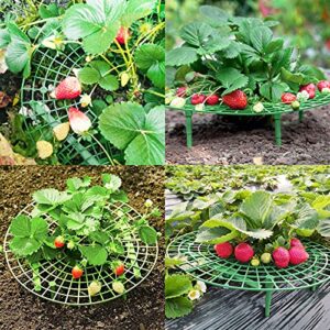 ANGTUO 10 Pack Strawberry Supports for Garden Strawberry Plant Support Strawberry Stand Holder Strawberry Racks Growing Frame