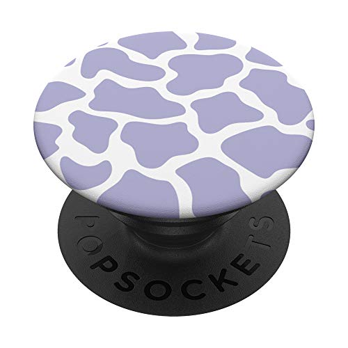 Cow Print Pattern in Lilac Pastel Purple Lavender PopSockets Swappable PopGrip