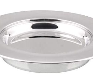 Communion Ware 3 Holy Wine Serving Tray with A Lid & 3 Stacking Bread Plate with A Lid - Mirror Finish Stainless Steel