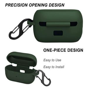 Geiomoo Compatible with Jabra Elite 85t Silicone Carrying Case, Portable Scratch Shock Resistant Cover (Emerald Green)