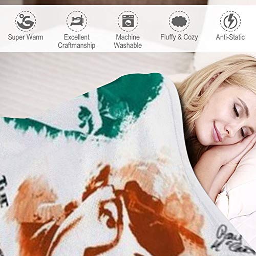 ZJLOVECPP Beatles Flannel Blanket,Soft Lightweight Throw Blanket Microfiber Cozy Warm Fuzzy Throw Blankets for The Bed Sofa Couch 50''×60''