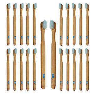 144 prepasted bamboo toothbrushes,individually packed all biodegradable vegan eco friendly soft bristles refreshing mint flavors,great in home and fits compact for travel ! no water needed