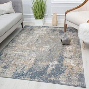 Rugs America Ludlow MD15A Hill Castle Stone Transitional Vintage Area Rug, 2'6" x 4'