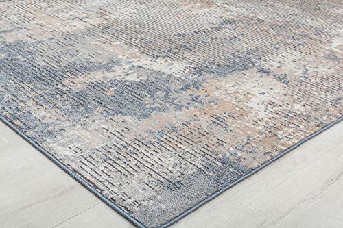 Rugs America Ludlow MD15A Hill Castle Stone Transitional Vintage Area Rug, 2'6" x 4'