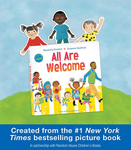 Carson Dellosa Education All Are Welcome Everyone Has a Story Poster—Motivational Wall Art or Bulletin Board Decor, Inspirational Classroom, Office, Homeschool Decorations (13.37" x 19")