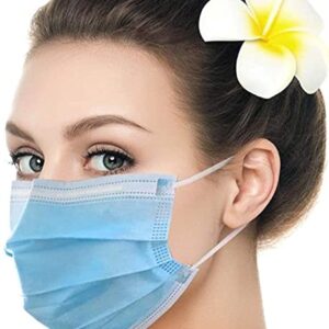 50 PACK Face Mask 3 ply Disposable Protection Masks Mouth Cover. High Permeability Breathpure, No Odor and Winters Comfortable, for Adults Man and Womens, Ships from USA