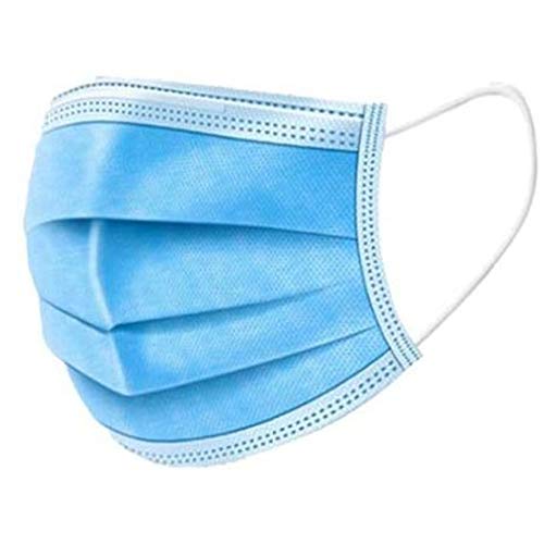 50 PACK Face Mask 3 ply Disposable Protection Masks Mouth Cover. High Permeability Breathpure, No Odor and Winters Comfortable, for Adults Man and Womens, Ships from USA