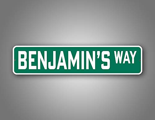 SignsAndTagsOnline Custom 4"x18" Green Street Sign Personalized Novelty Any Text Any Name Green Road Sign