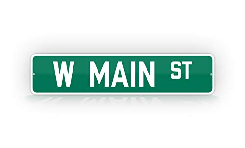 SignsAndTagsOnline Custom 4"x18" Green Street Sign Personalized Novelty Any Text Any Name Green Road Sign