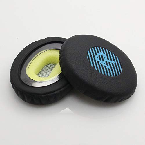 LIPOVOLT® Black+Blue Replacement Earpads Cover Cushion for Bose Headset OE2 OE2i Headphone Ear Pads