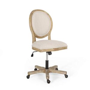 Christopher Knight Home Pishkin Office Chair, Beige + Natural