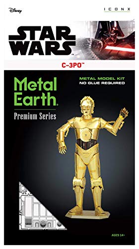 Metal Earth Premium Series Star Wars C-3PO 3D Metal Model Kit Fascinations