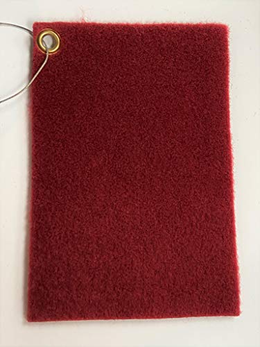 USA Fabric Store Red Auto One Premium Automotive Carpet Upholstery Fabric 80 inches W 18 Oz. by The Yard