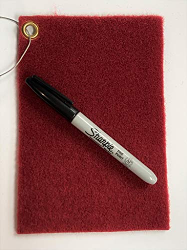 USA Fabric Store Red Auto One Premium Automotive Carpet Upholstery Fabric 80 inches W 18 Oz. by The Yard