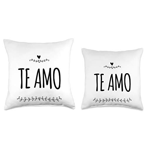 Flozelmar Te Amo Throw Pillow, 18x18, Multicolor