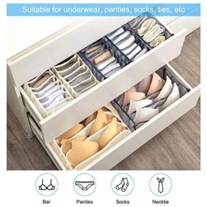 Underwear Drawer Organizer, Drawer Divider, Foldable Closet Storage Boxes Dresser Drawer Organizers for Underwear, Socks, Clothes, Stockings, Scarves, Ties and Bras Underwear Organizer Dividers 3Pcs