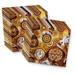 Escape Room Party Supplies Set Plates Napkins Cups Tableware Kit for 16