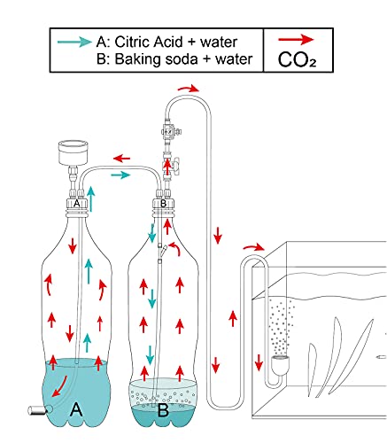 Clscea G200 Aquarium DIY CO2 Generator System Kit