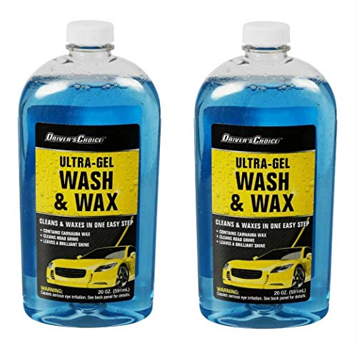 Drivers Choice Ultimate Car Wash Shampoo Bodywash and Auto Wax Shine Suds Easy Rinse - 2 Pack Foam Bug Tar for Car, Truck, RV, Motorhome, Toy Hauler, and Boat