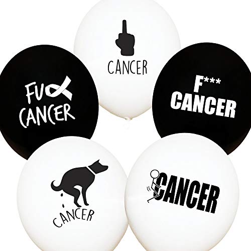 Fuck Cancer Balloons Decorations For A Survivor Breast Cancer Party