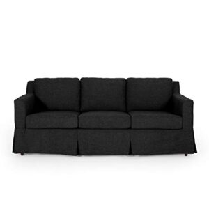 christopher knight home arrastra sofas, charcoal stripe + walnut