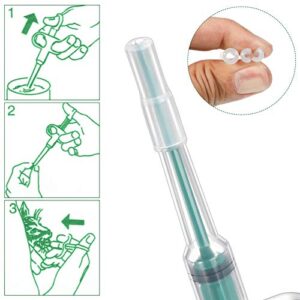 2 Pieces Pet Pill Plunger Popper for Small Cats Dogs Pill Gun Dispenser Shooter Pet Piller Soft Tip Tablet Syringe Pusher Animal Medicine Feeder for Feeding Accessories (Green)