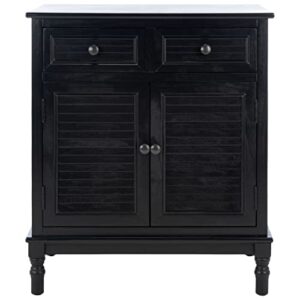 Safavieh Home Collection Tate Black 2-Drawer 2-Door Buffet Sideboard Table CNS5721B, 0