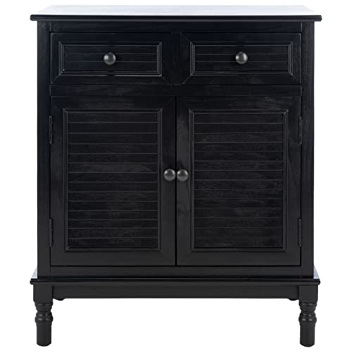 Safavieh Home Collection Tate Black 2-Drawer 2-Door Buffet Sideboard Table CNS5721B, 0