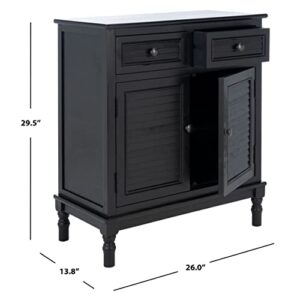 Safavieh Home Collection Tate Black 2-Drawer 2-Door Buffet Sideboard Table CNS5721B, 0