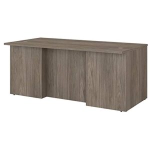 bush business furniture 500 home office desk, 72w, modern hickory