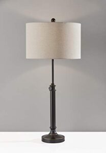 adesso home sl1165-26 table lamp from barton collection 15.00 inches, bronze